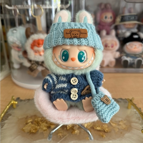 Toys | Labubu Clothes Winter Set Blue | Poshmark